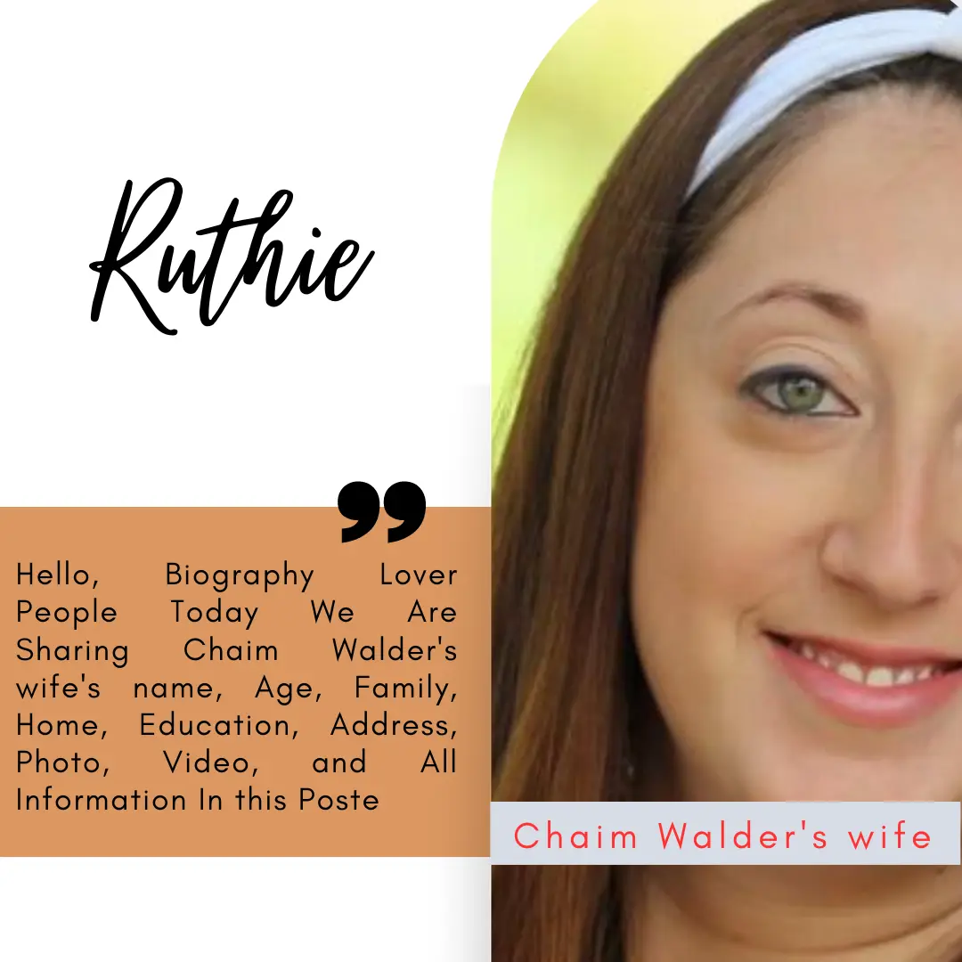 Chaim Walder's wife Ruthie Biography Photo Video and info